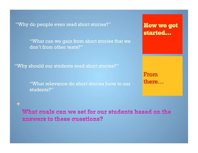 Short Story Powerpoint | PPT