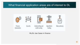 Application of ML / DL in Finance / Investment | PPTX