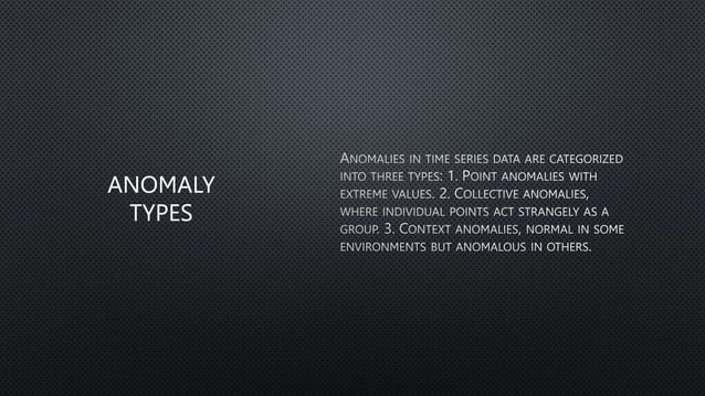 Short Story on Anomaly Detection in Multivariate Time Series | PPT