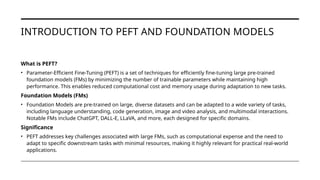 Parameter-Efficient Fine-Tuning (PEFT) techniques across language, vision, generative and ...