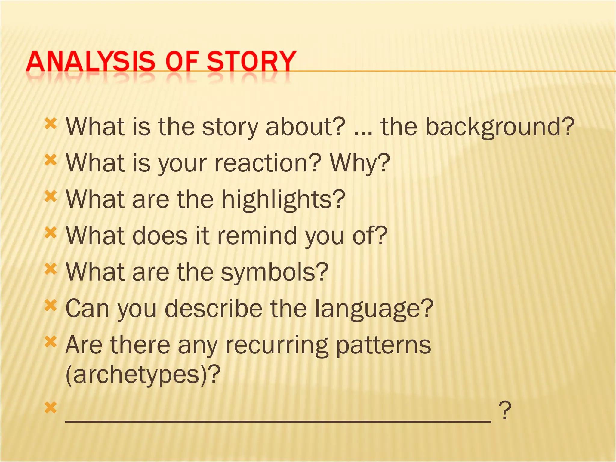 Short Story Presentation | PPT