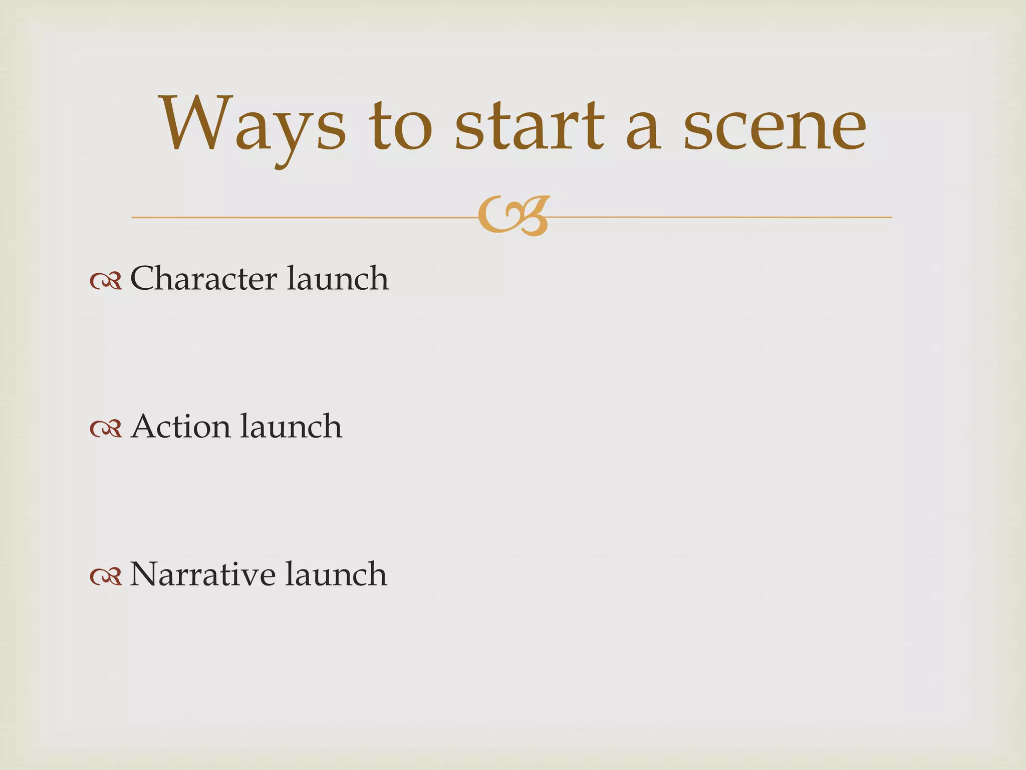 Writing a Short Story: Scenes and Dialogue | PPTX