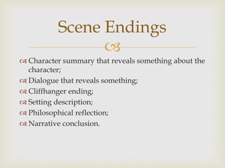 Writing a Short Story: Scenes and Dialogue | PPTX