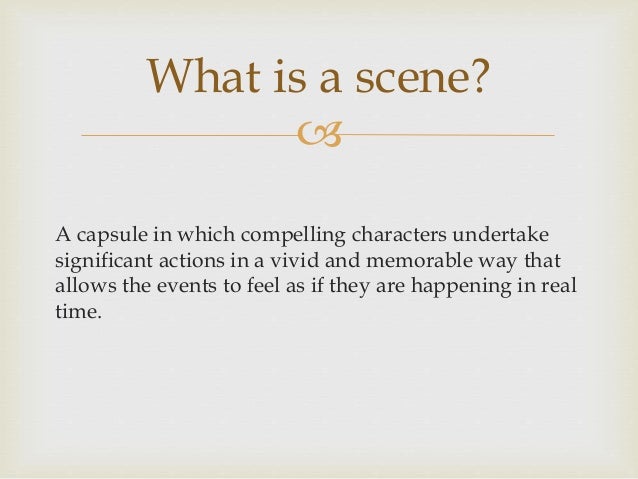 Writing a Short Story: Scenes and Dialogue