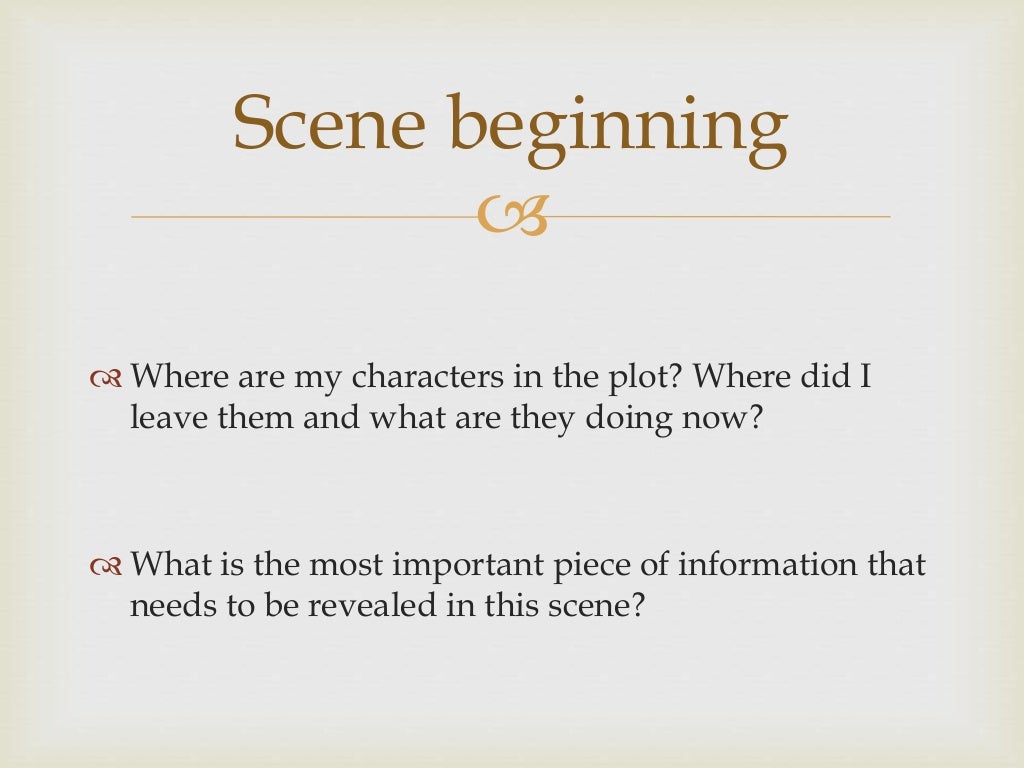 Writing a Short Story: Scenes and Dialogue