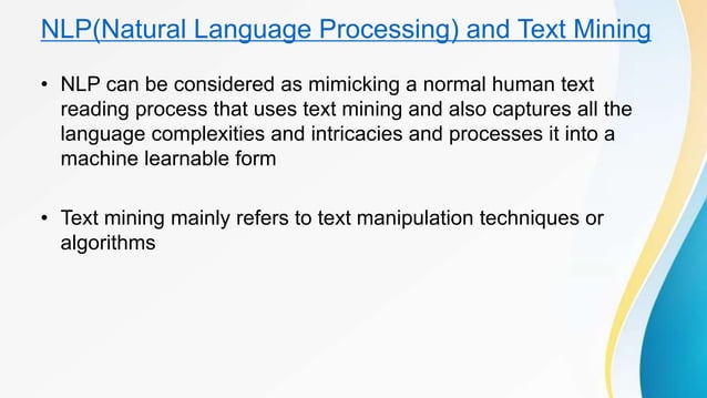 NLP and its application in Insurance -Short story presentation | PPT