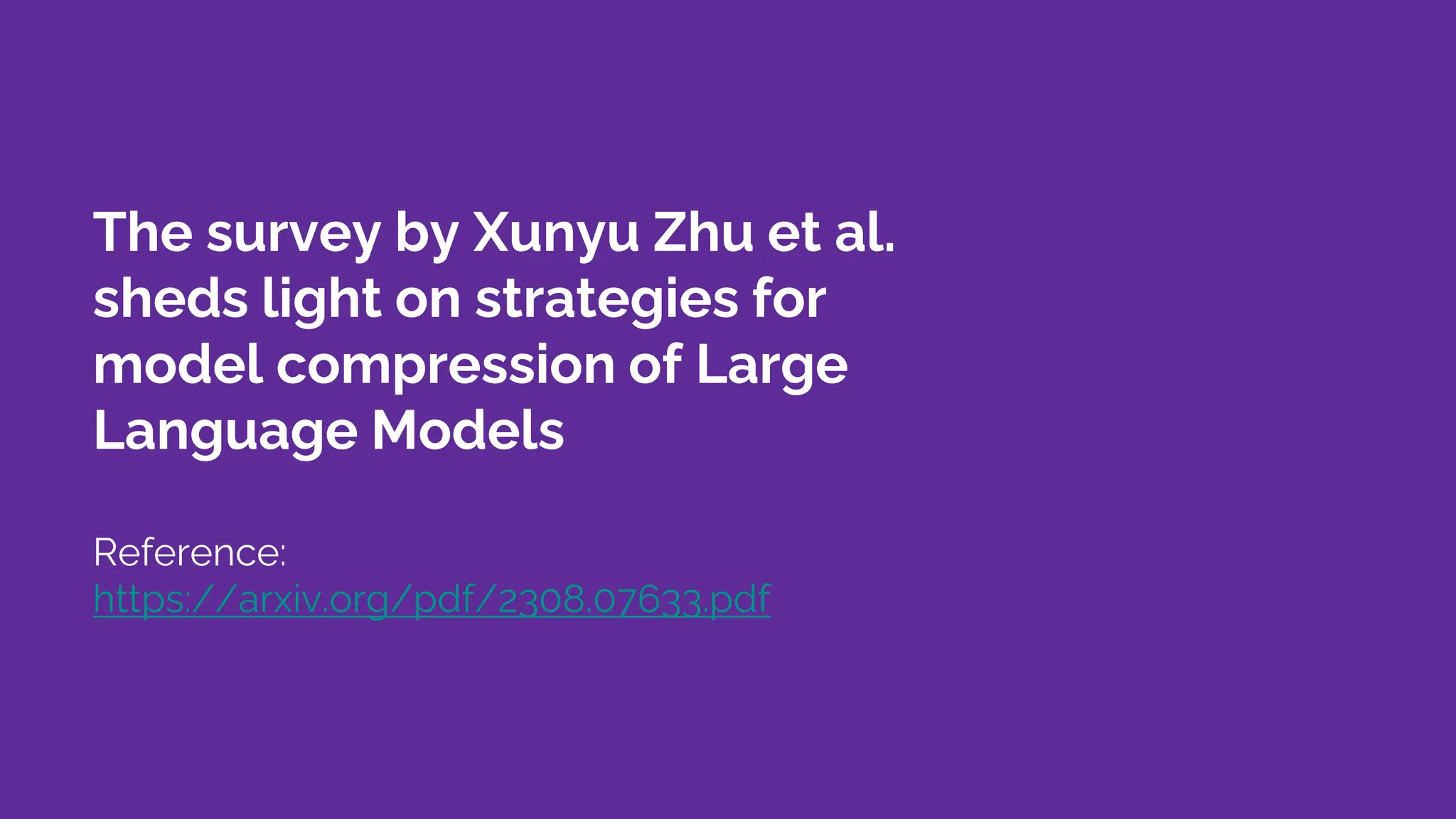 Paper presentation on LLM compression | PPTX