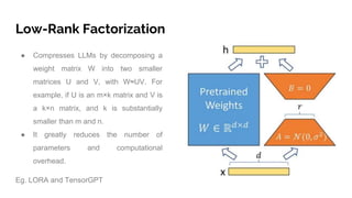 Paper presentation on LLM compression | PPTX