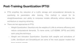 Paper presentation on LLM compression | PPTX
