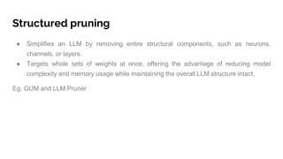 Paper presentation on LLM compression | PPTX