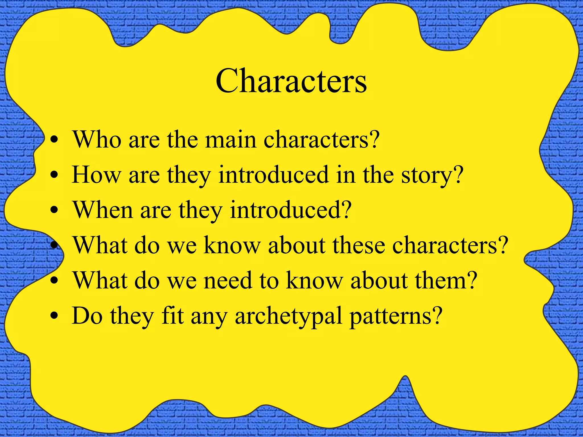 Questions to AnalyzeShort Stories | PPT