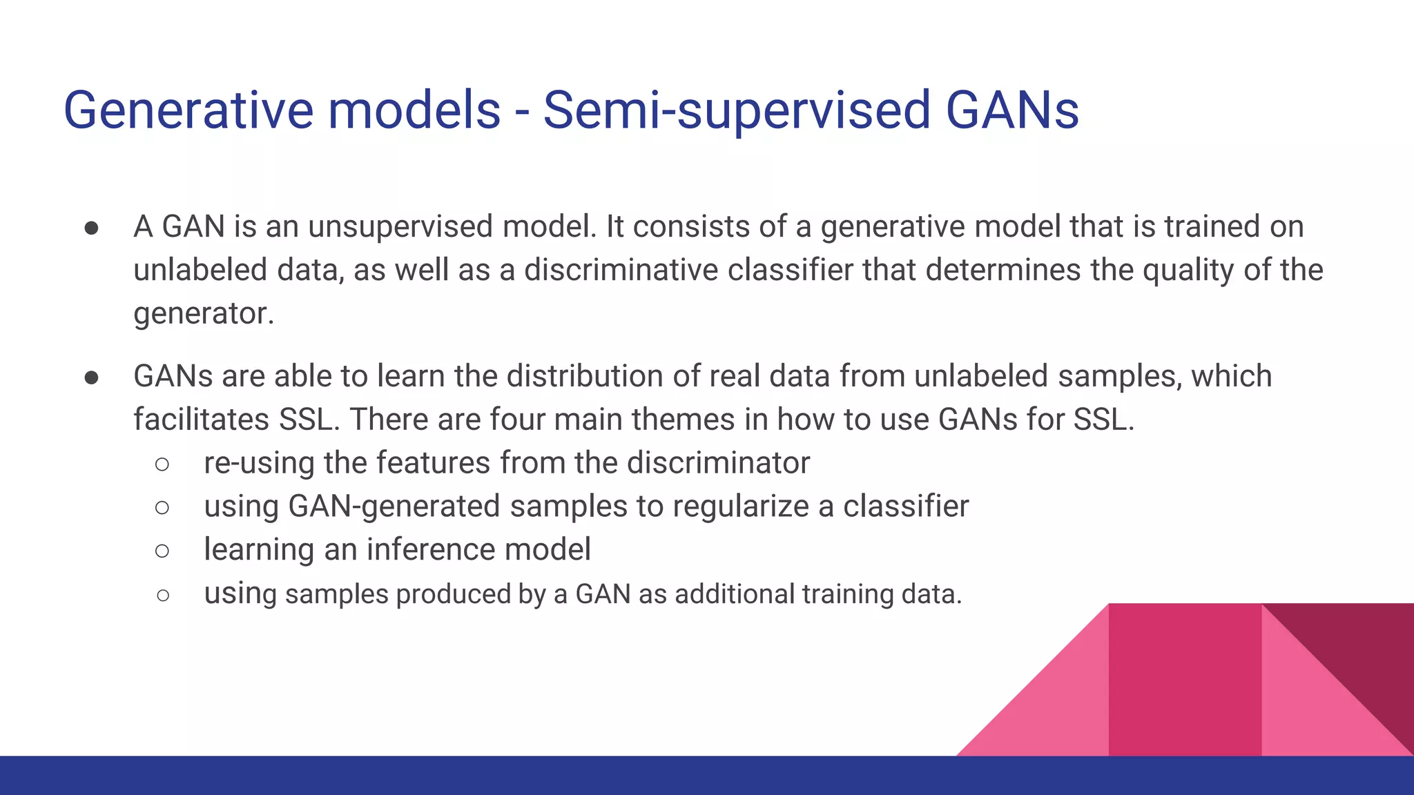 Deep Semi-supervised Learning methods | PPTX