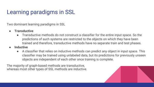 Deep Semi-supervised Learning methods | PPTX