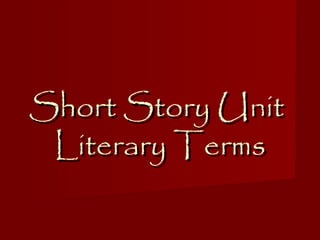Short story terms | PPT