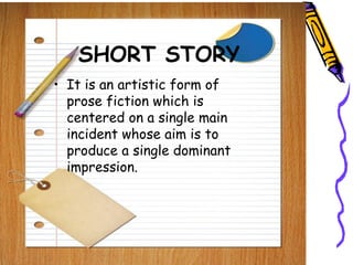 Short story writing | PPT