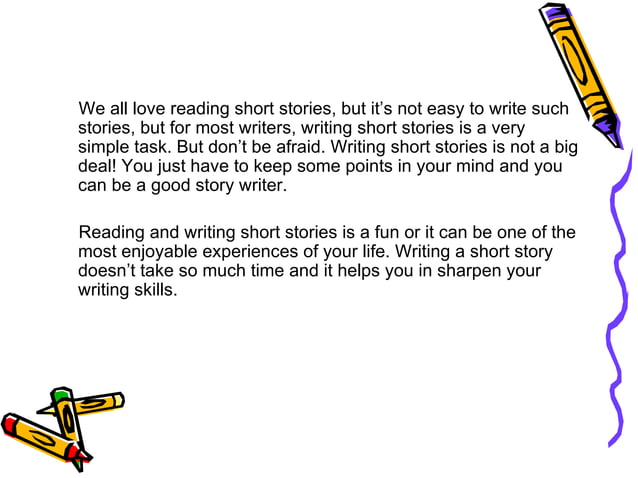 Short story writing tips from Shortstorylovers.com