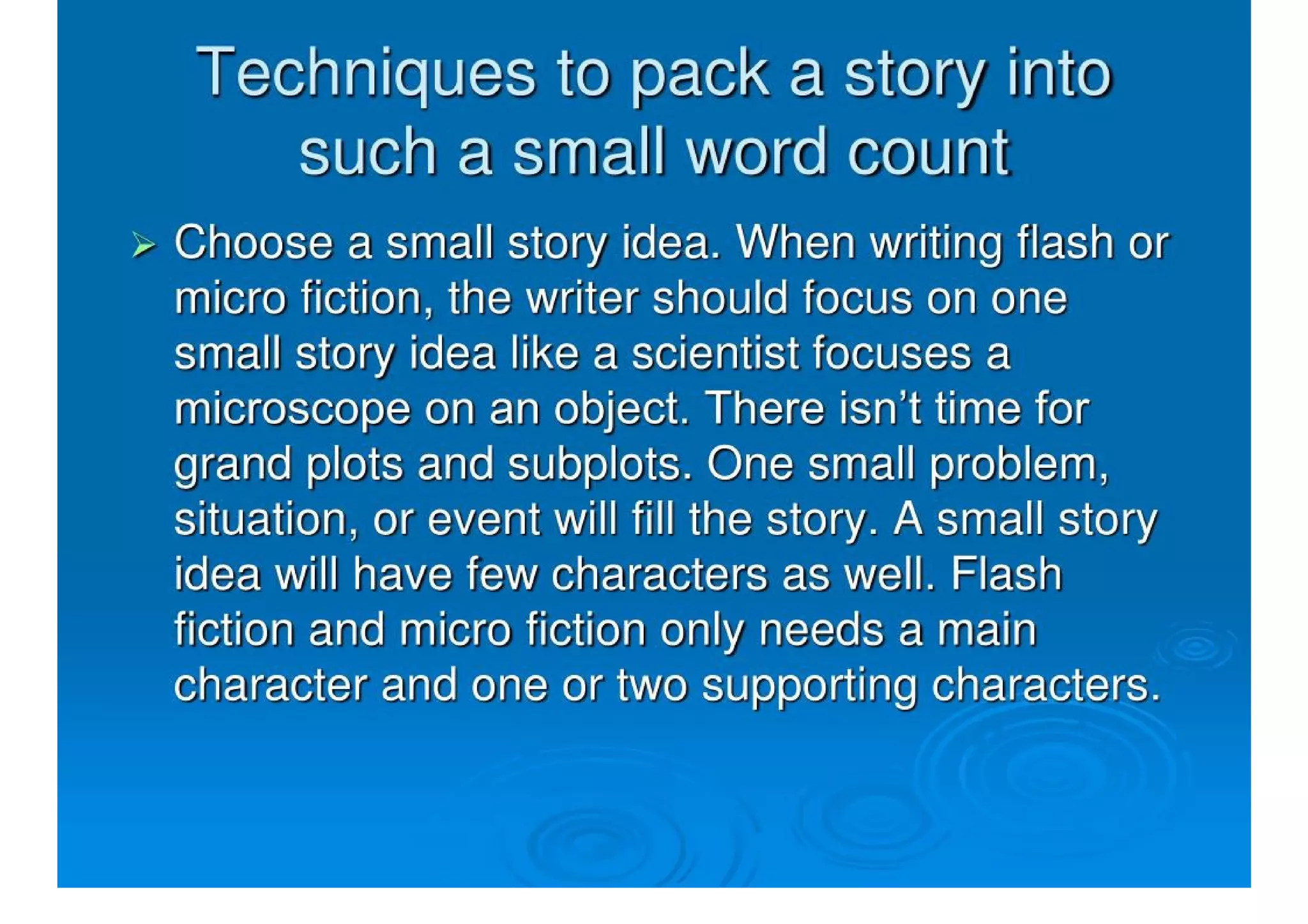 Short Story Writing Tips | PPT