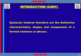 The Syntactic Features of Nigerian English | PPT