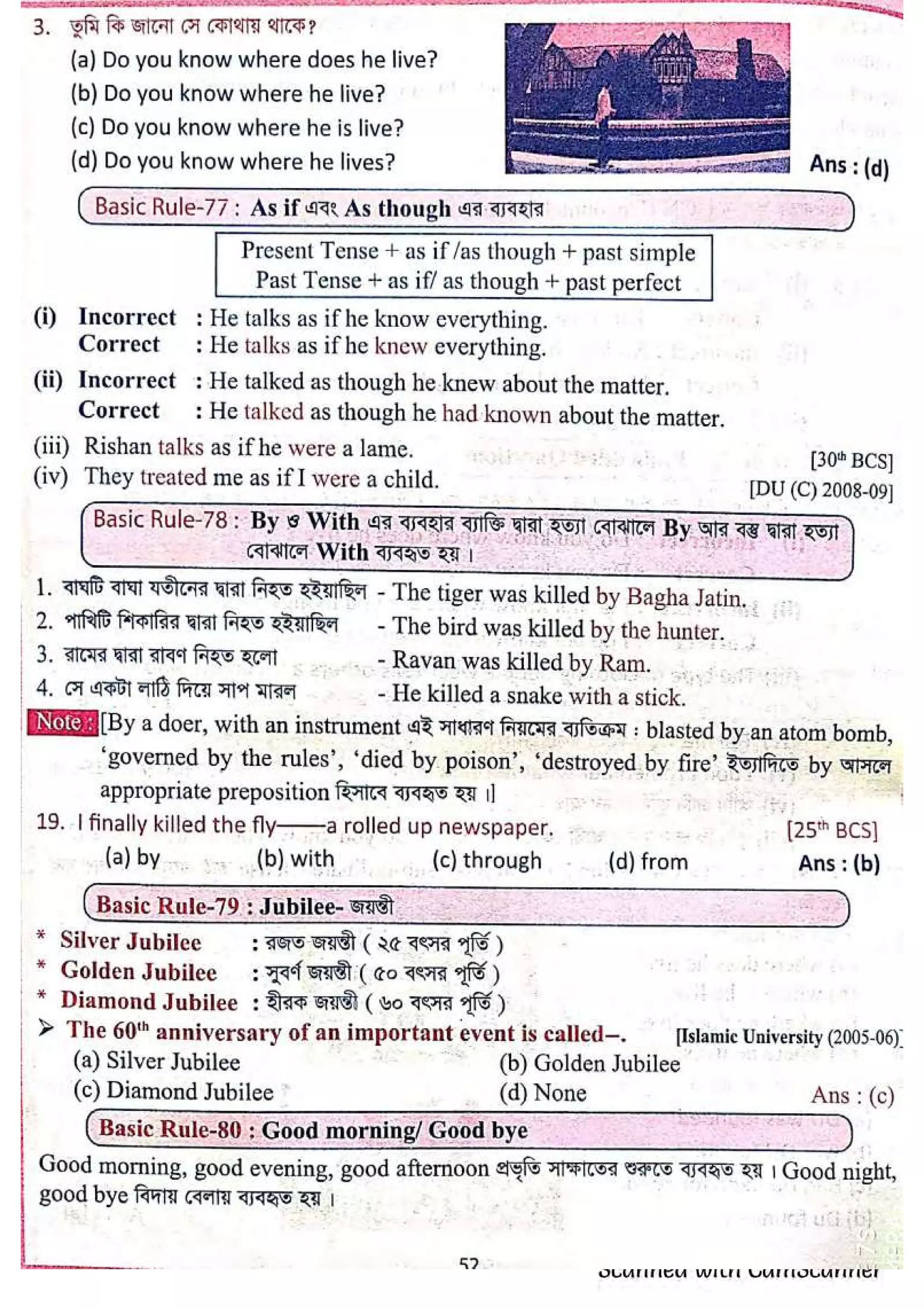 Short technique & basic grammatical 99 rules | PDF