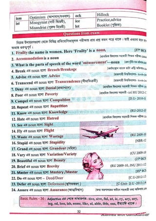 Short technique & basic grammatical 99 rules | PDF