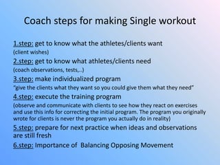 Short term plan microcycle part 2 | PDF | Physical Therapy | Wellness