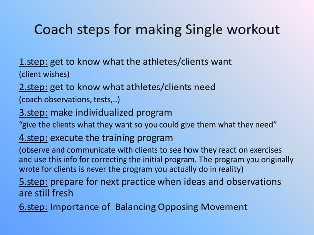 Short term plan microcycle part 2 | PDF | Physical Therapy | Wellness