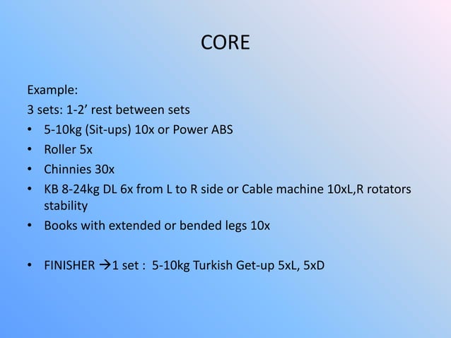 Short term plan microcycle part 2 | PDF | Physical Therapy | Wellness