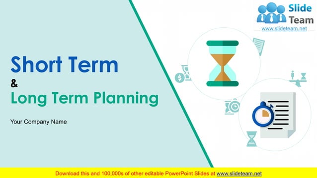 Short Term And Long Term Planning PowerPoint Presentation Slides | PDF ...