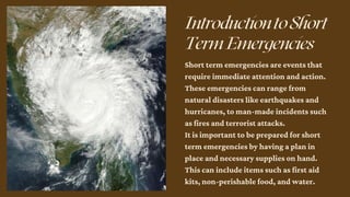 Short term emergency .pptx