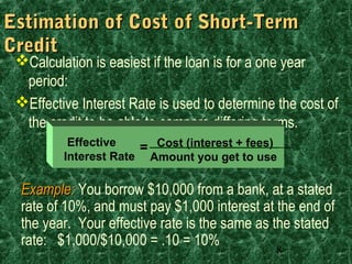Short term finance | PPT