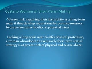 Short term mating strategies | PPTX