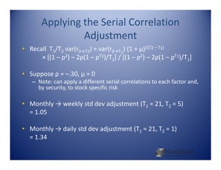 Short Term Risk From Long Term Models | PPT