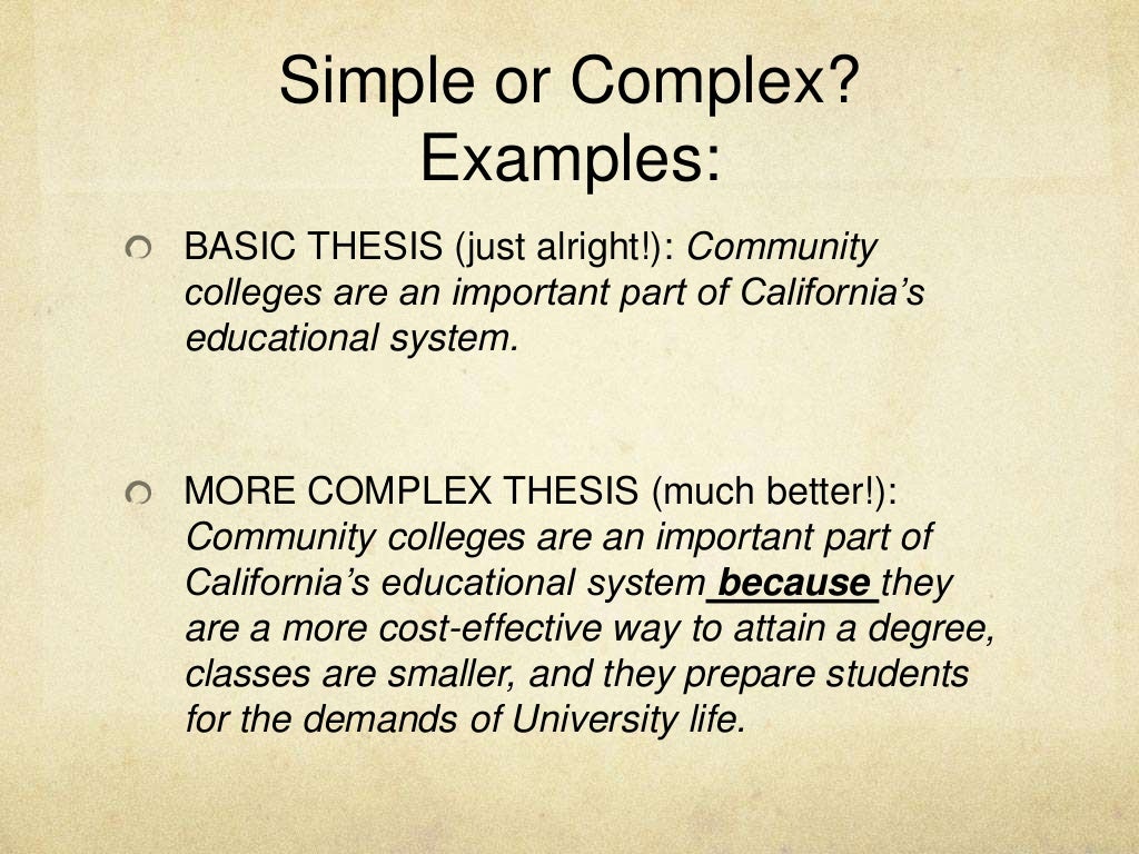 Short Thesis Statement Short Thesis Statement