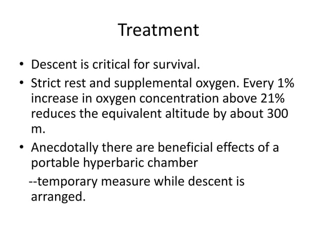 High Altitude Pulmonary Edema - Mountain Sickness - HAPE | PPTX