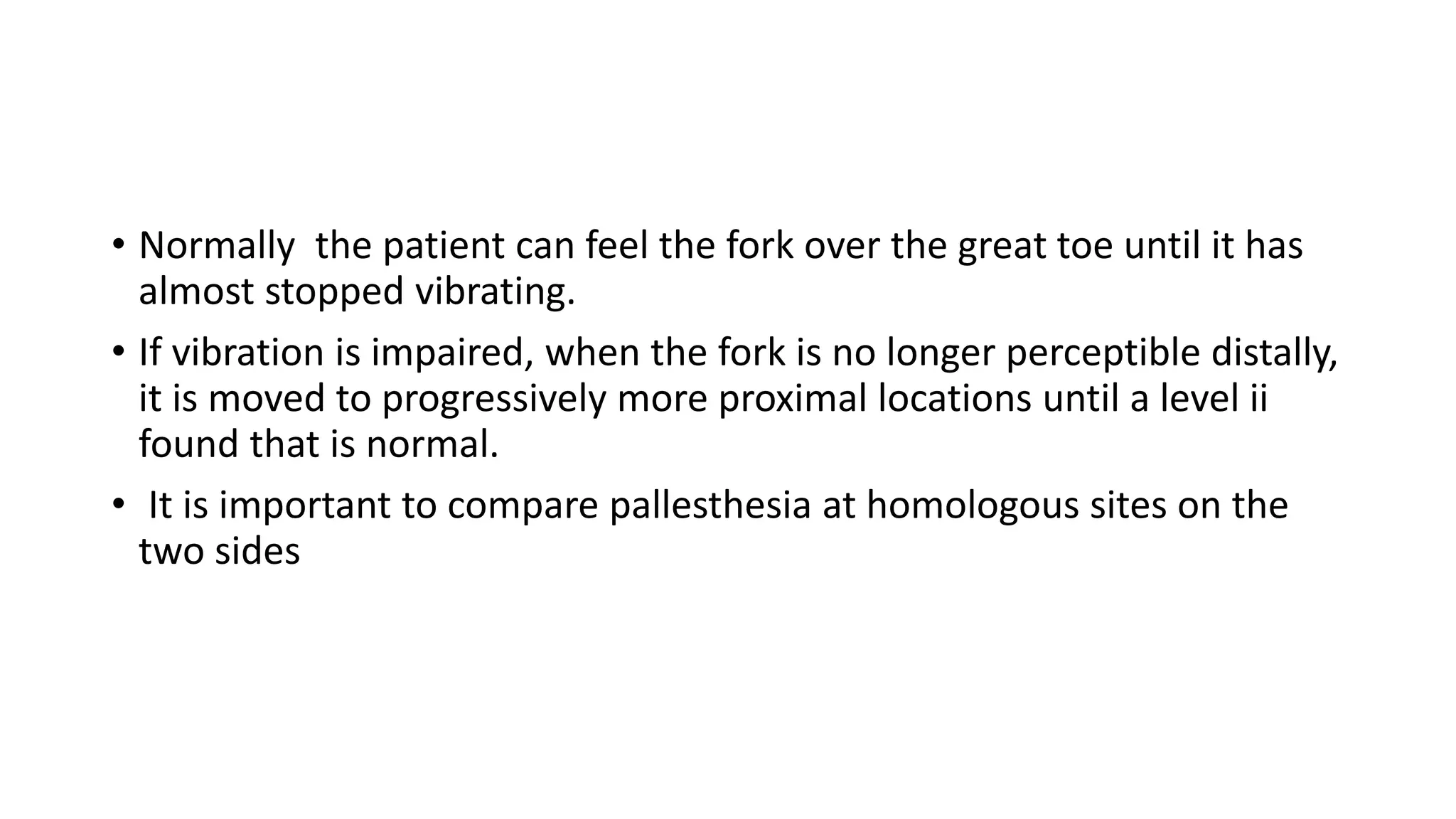 Examination of Posterior Column of Spinal Cord - Sensory Examination | PPTX