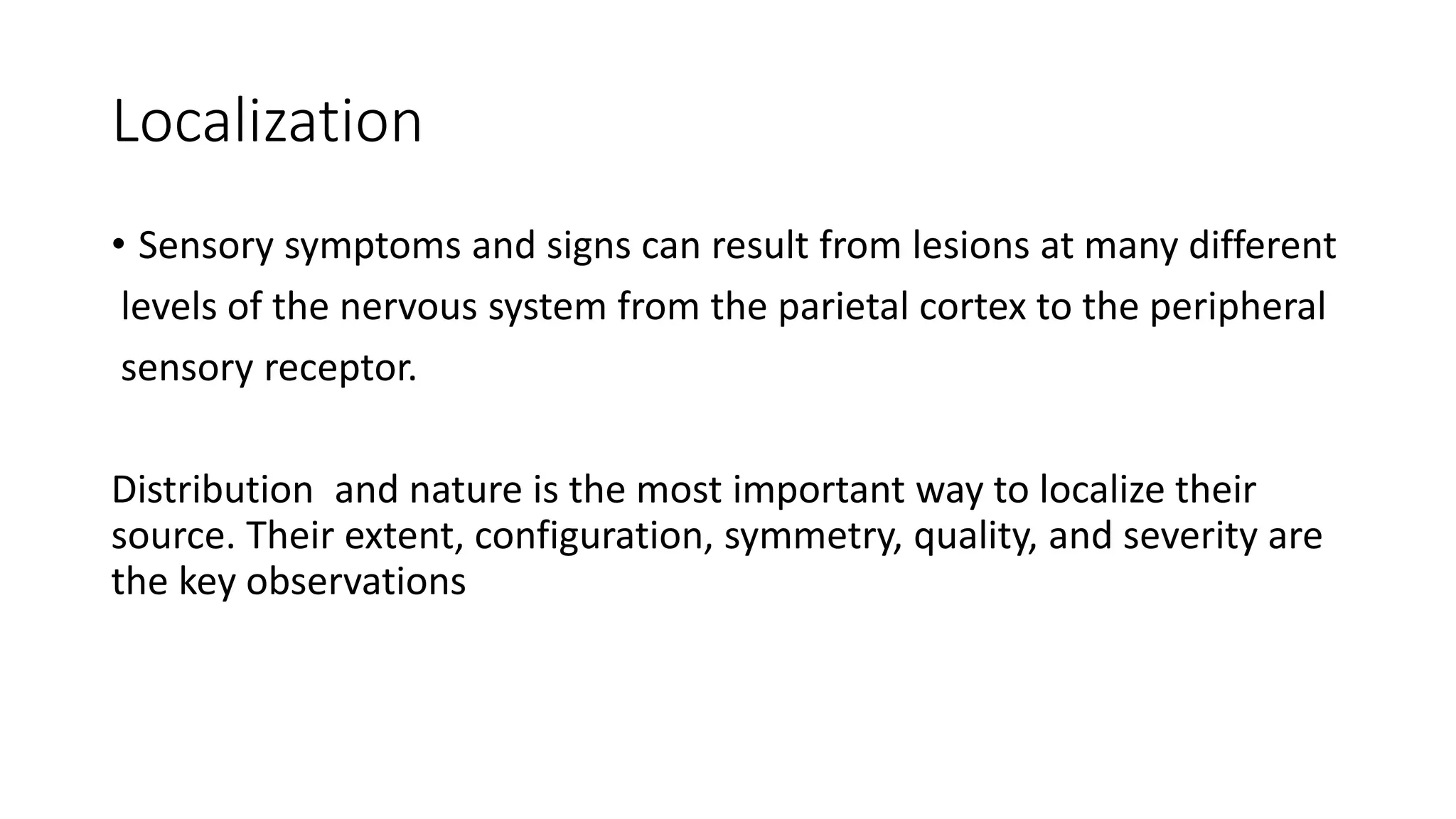 Examination of Posterior Column of Spinal Cord - Sensory Examination | PPTX