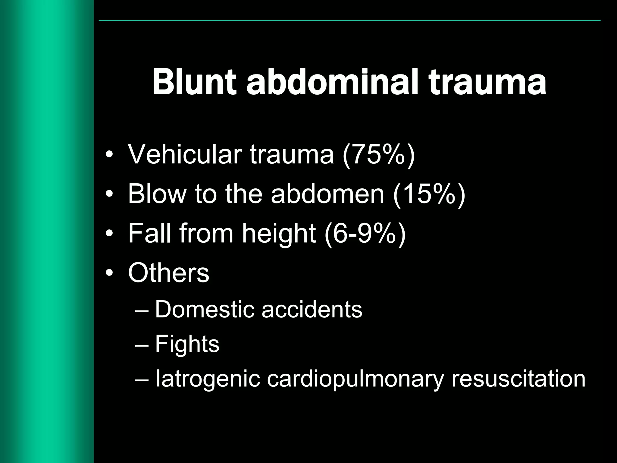 Imaging in abdominal trauma | PPTX