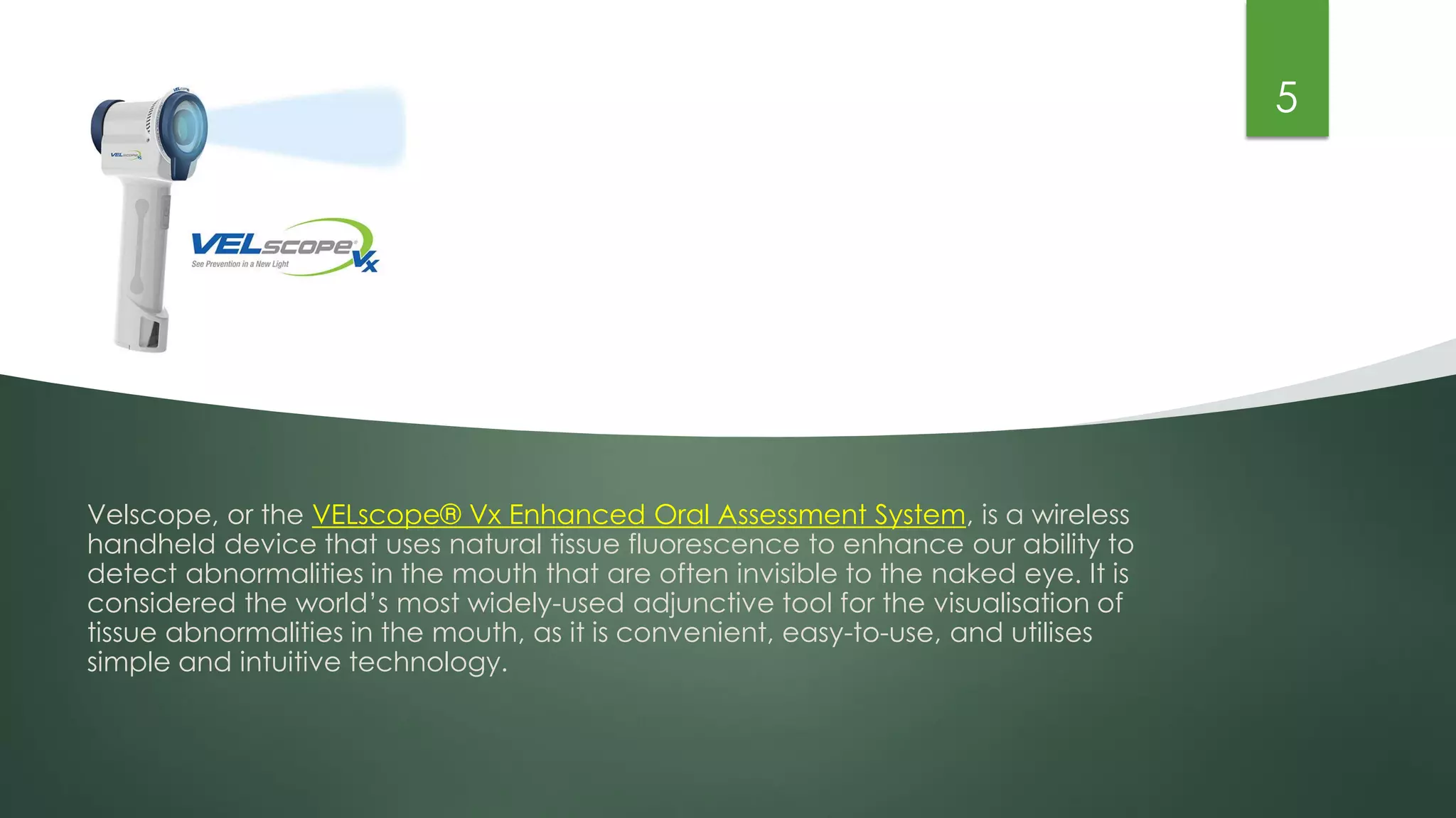 short presentation about VELscope | PDF