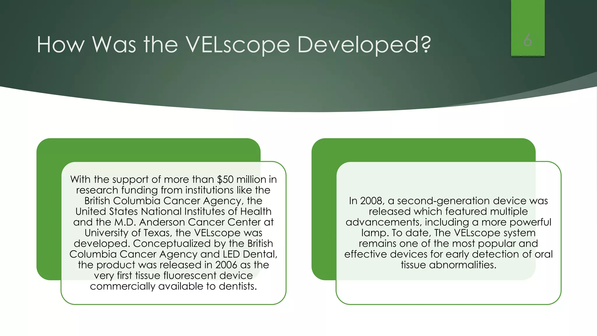 short presentation about VELscope | PDF