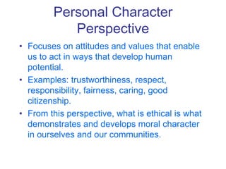 Short version ethical decision making process | PPTX