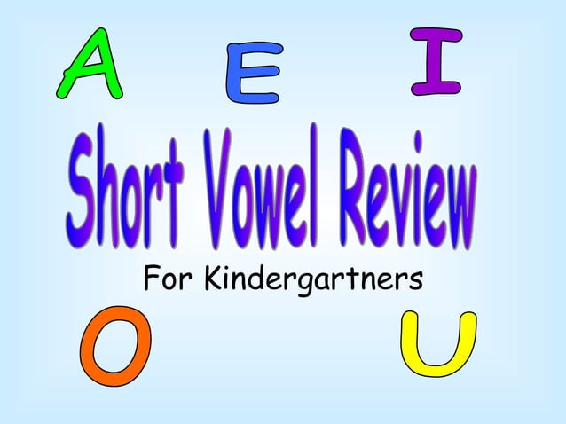 Short vowels | PPT