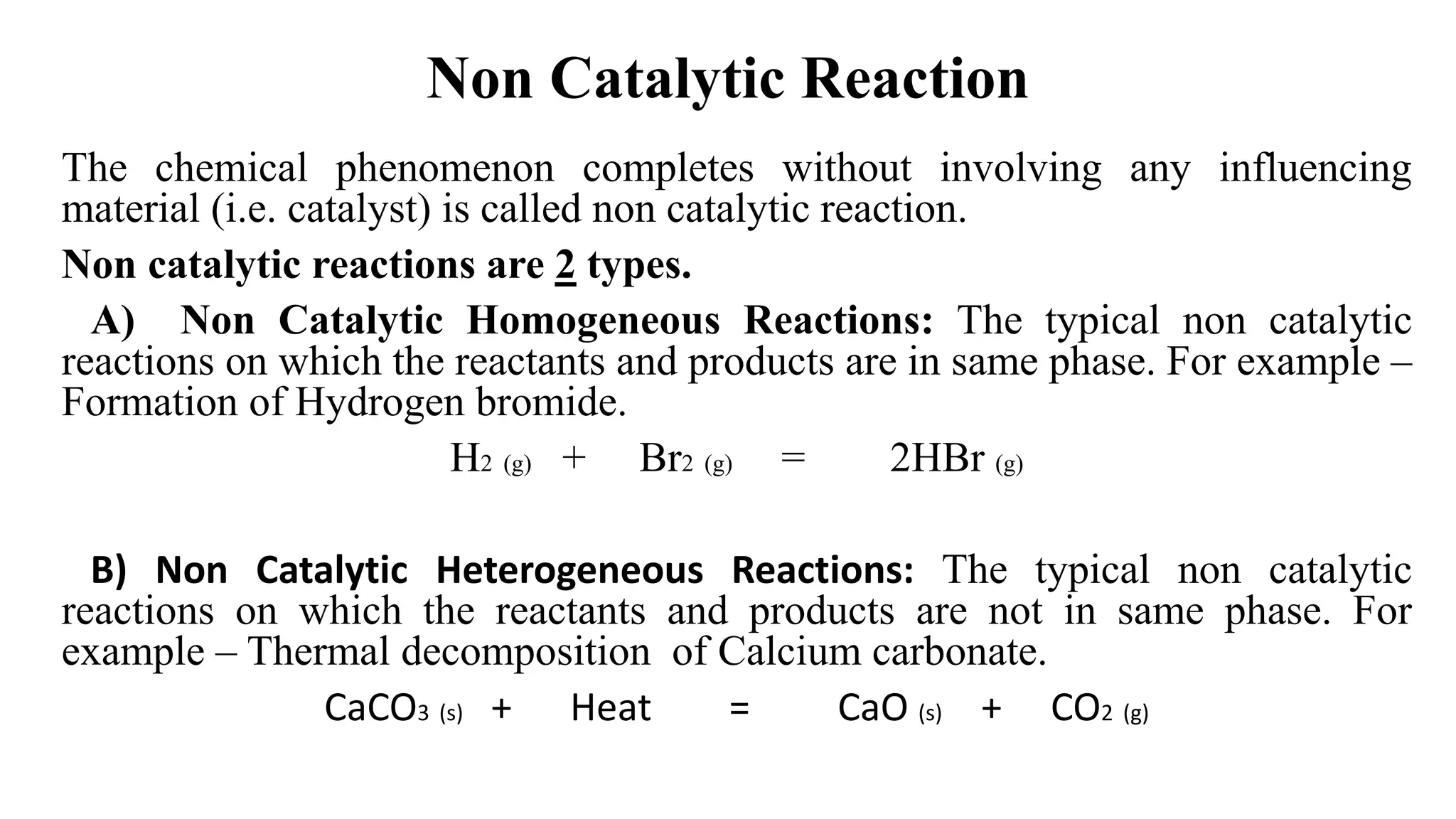 Shoshi catalytic & non catalytic reactions | PPTX