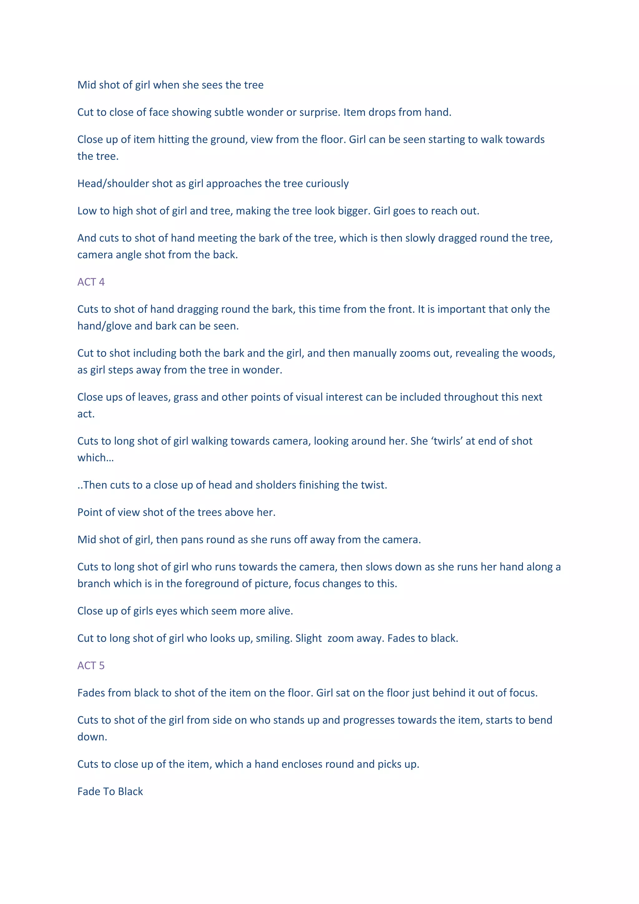 Shooting script | PDF