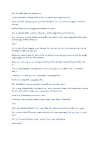 Shooting script | PDF