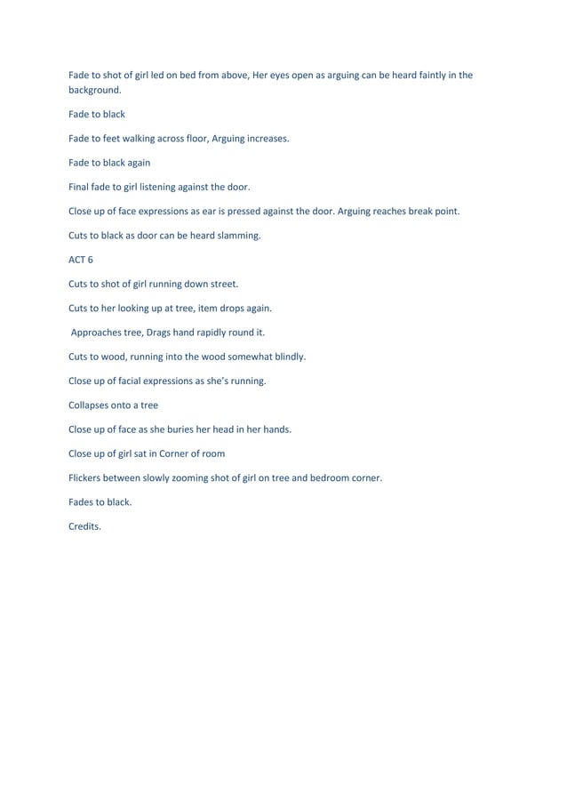 Shooting script | PDF