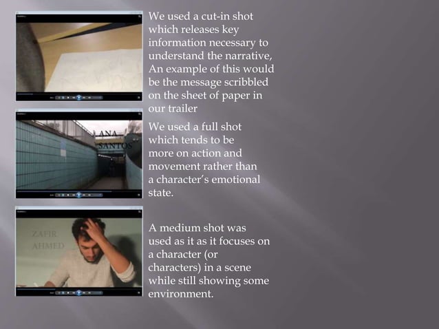 Shot analysis | PPTX