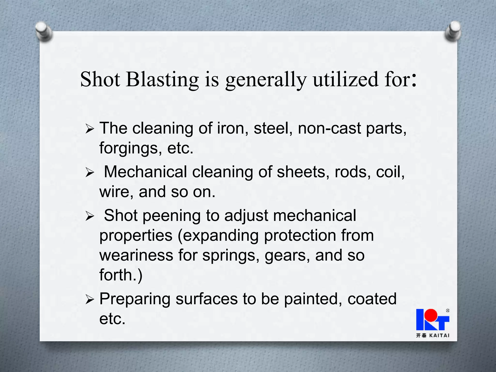 Introduction to Shot Blasting Machine, material used in Shot Blasting ...
