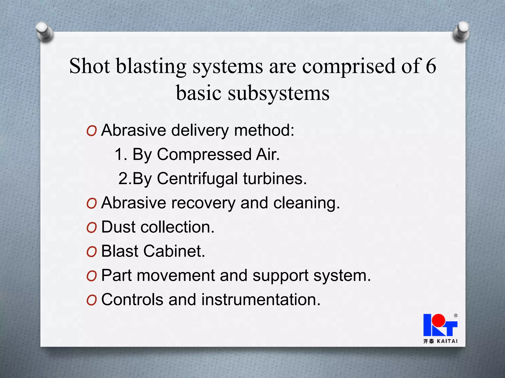 Introduction to Shot Blasting Machine, material used in Shot Blasting ...
