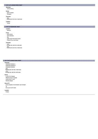 Shot breakdown master list | PDF