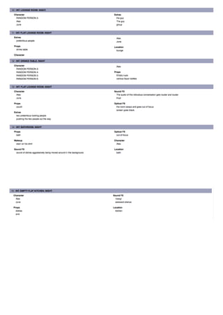 Shot breakdown master list | PDF